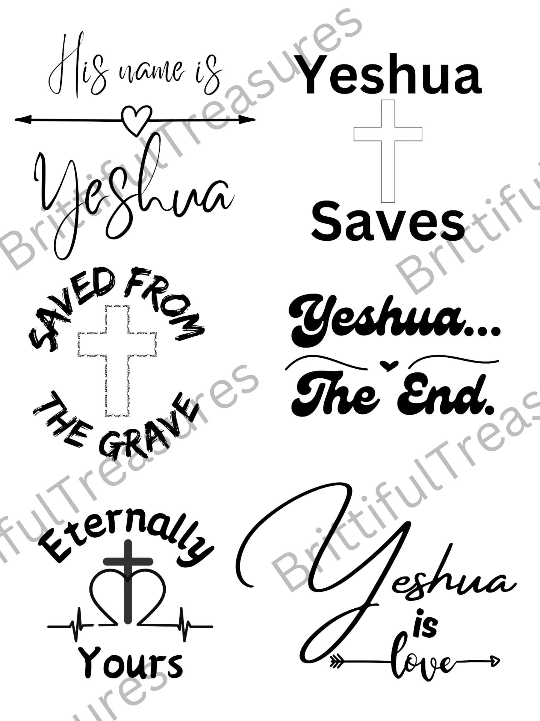 Yeshua - PNG - JPG - SVG - Pdf - Digital Download - Variety - Holy ...