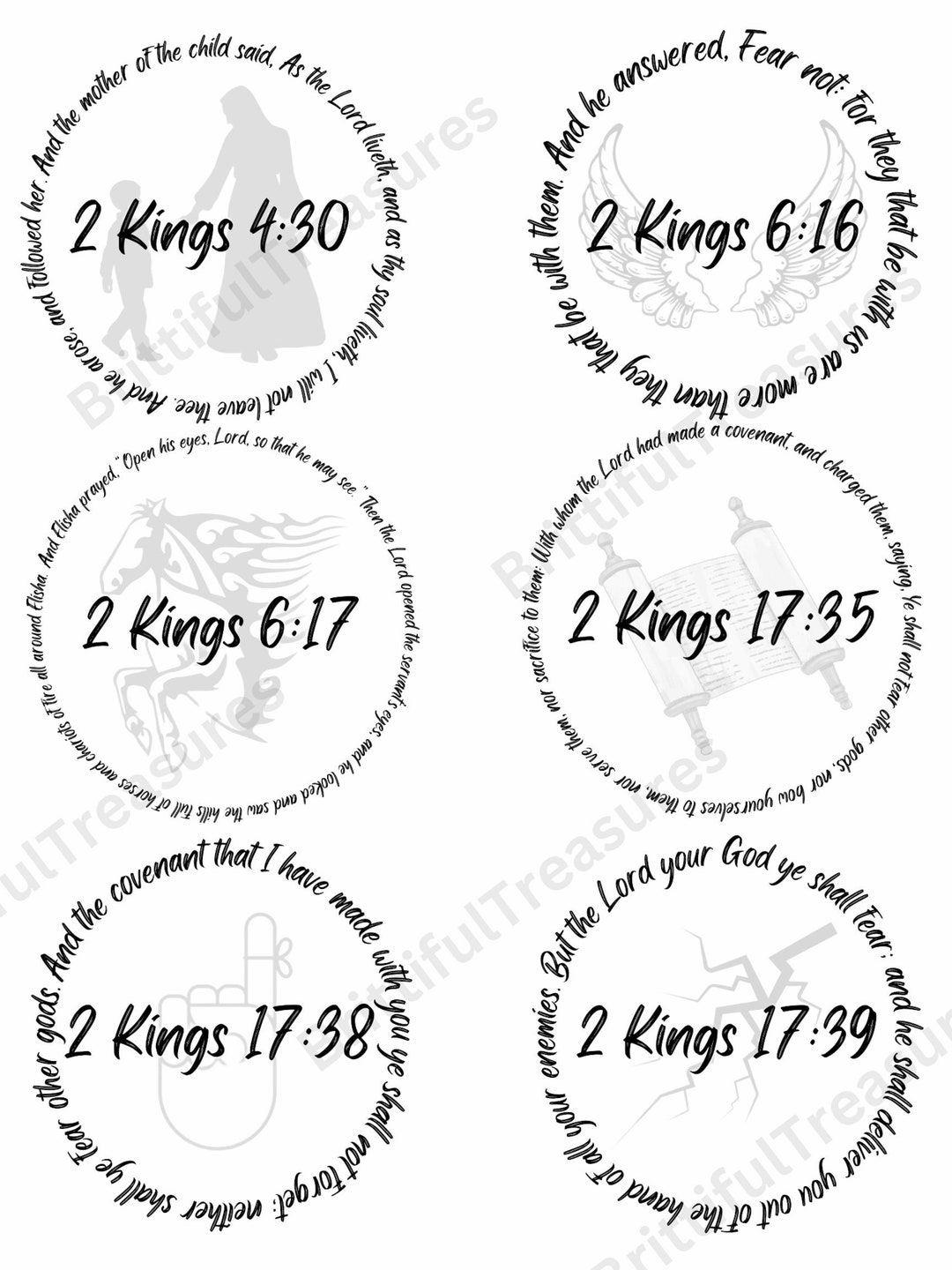 2 Kings Pack - PNG - JPG - SVG - Pdf - Digital Download - Bible Verses ...