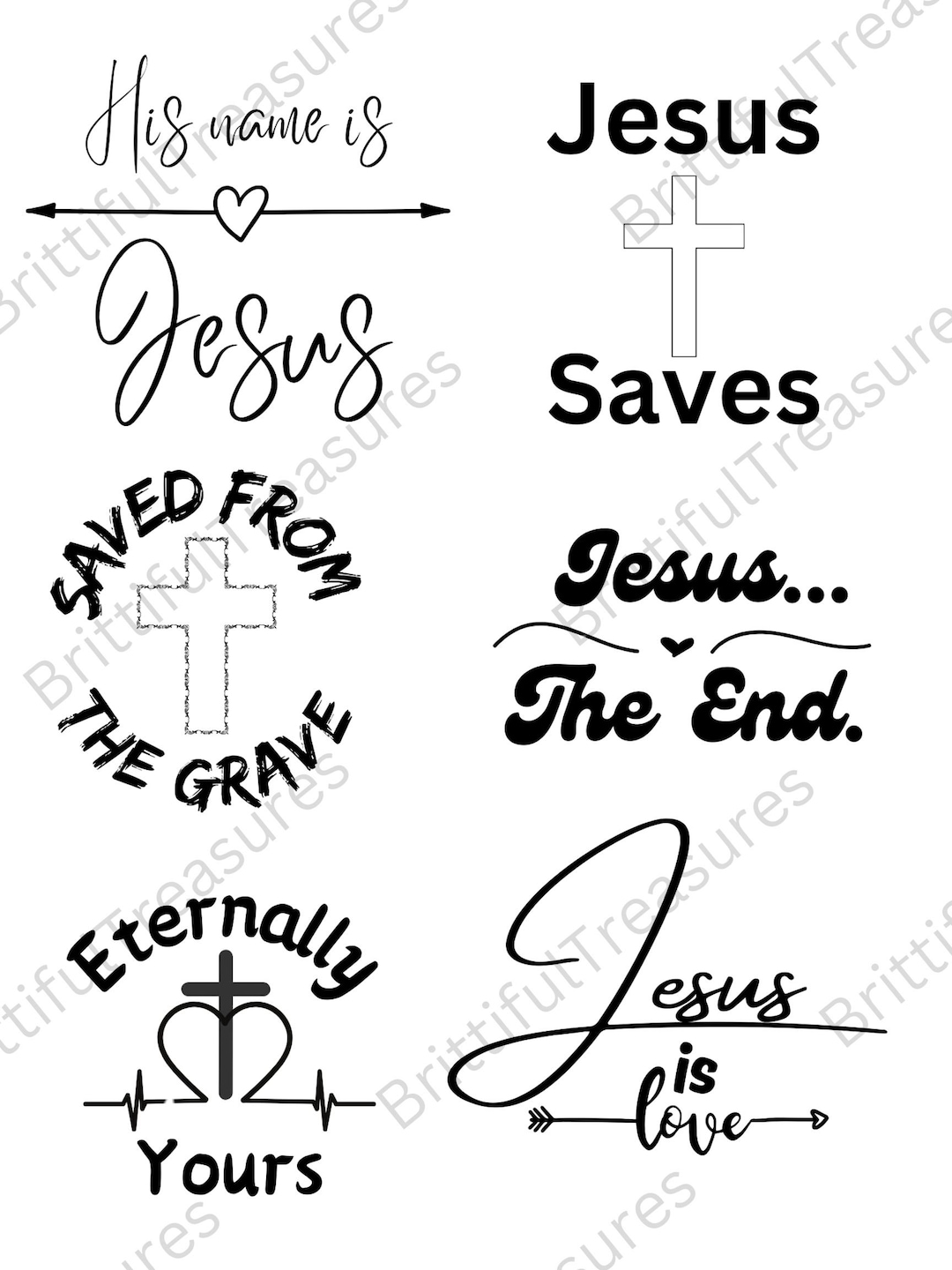 There's Only Jesus - PNG - JPG - SVG - Pdf - Digital Download - Variety ...