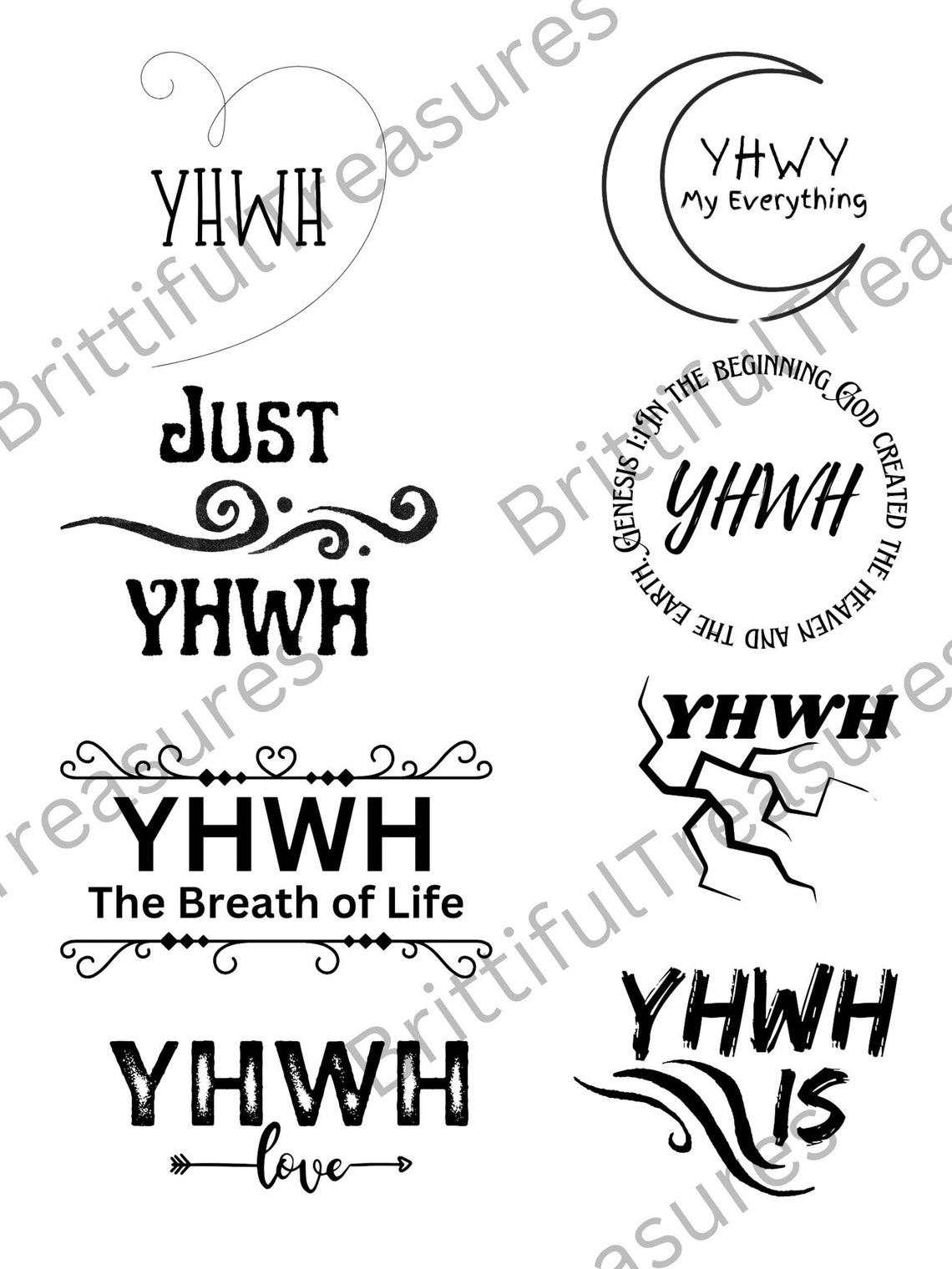 YWHW - Png - JPG - SVG - Pdf - Digital Download - Variety - Holy ...