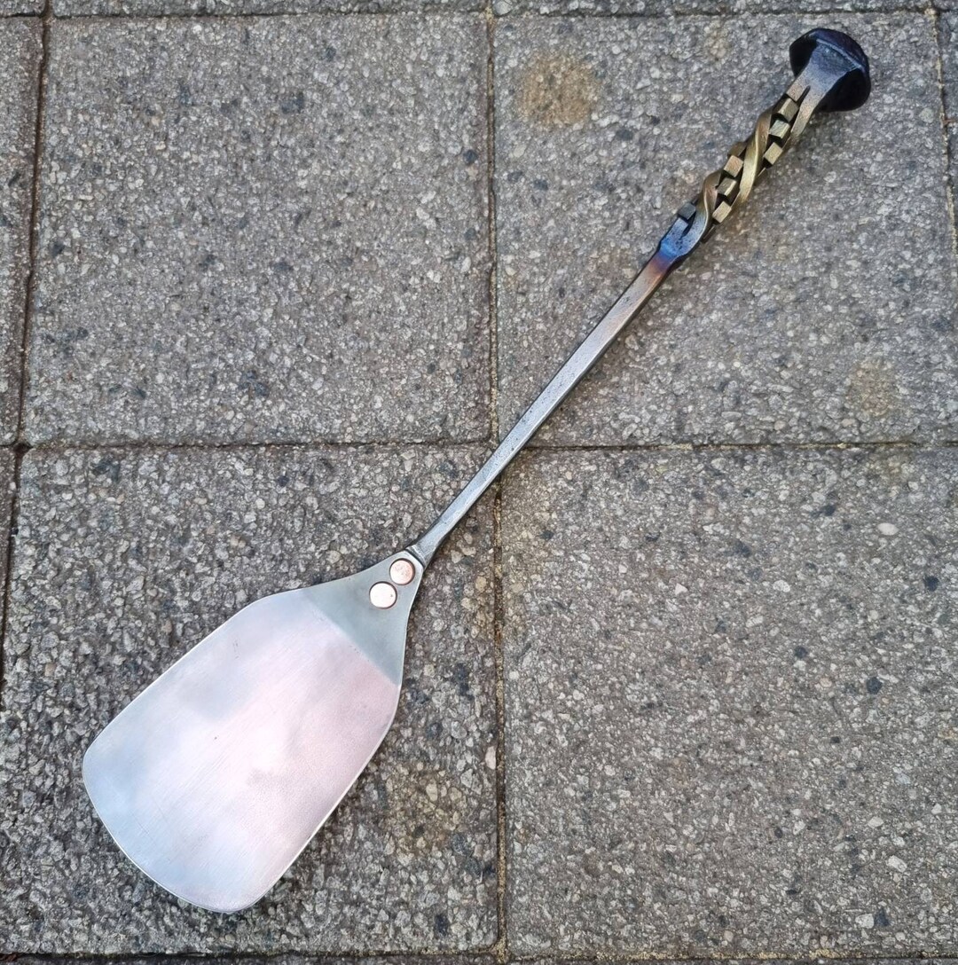 Blacksmith Handmade Rail Spike BBQ Spatula - Etsy