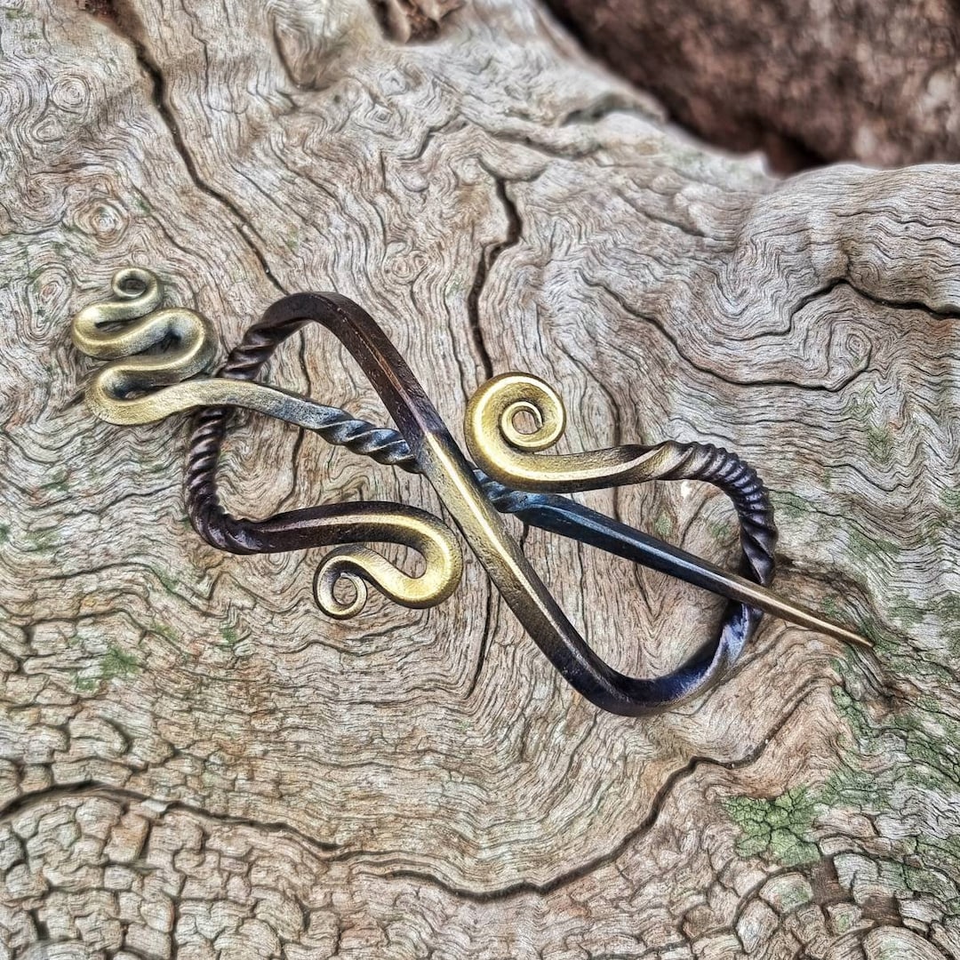 Blacksmith Handmade Viking Forged Steel Hair Pins - Etsy Denmark