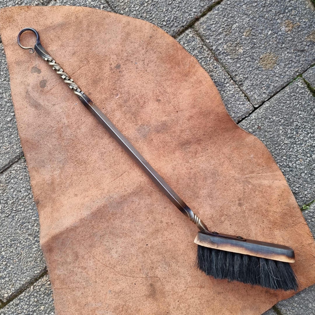 Blacksmith Handmade Fireplace Brush. - Etsy