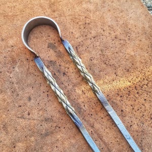 Steel BBQ Tongs Handmade - Etsy