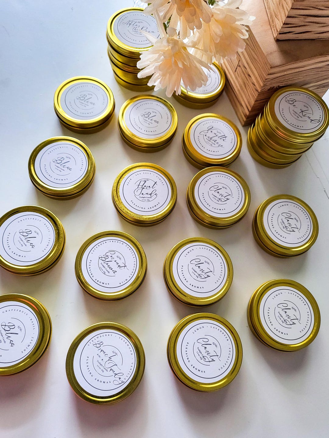 1.5 Oz Soy Candle Samples | Mini Candles | Scented Handmade Soy Wax ...