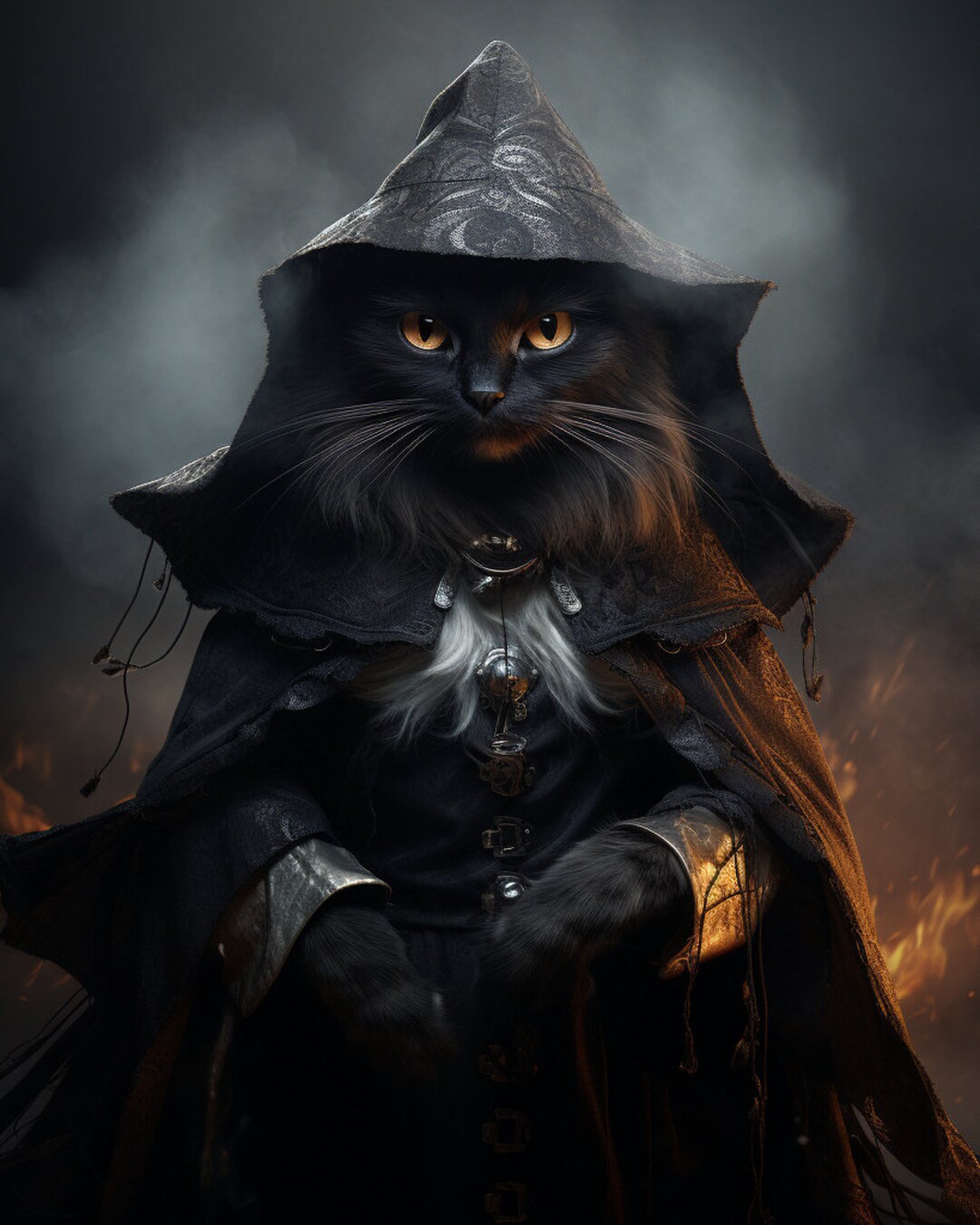 5 Spooky Cats | Halloween | Spooky | Gothic PDF, Print and Cut Bookmark ...