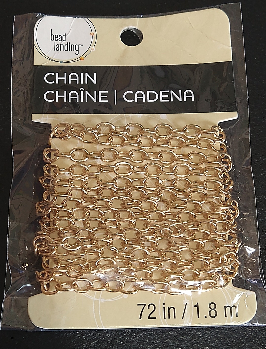 Gold Colored Chain 72 Inch Length by Bead Landing Etsy