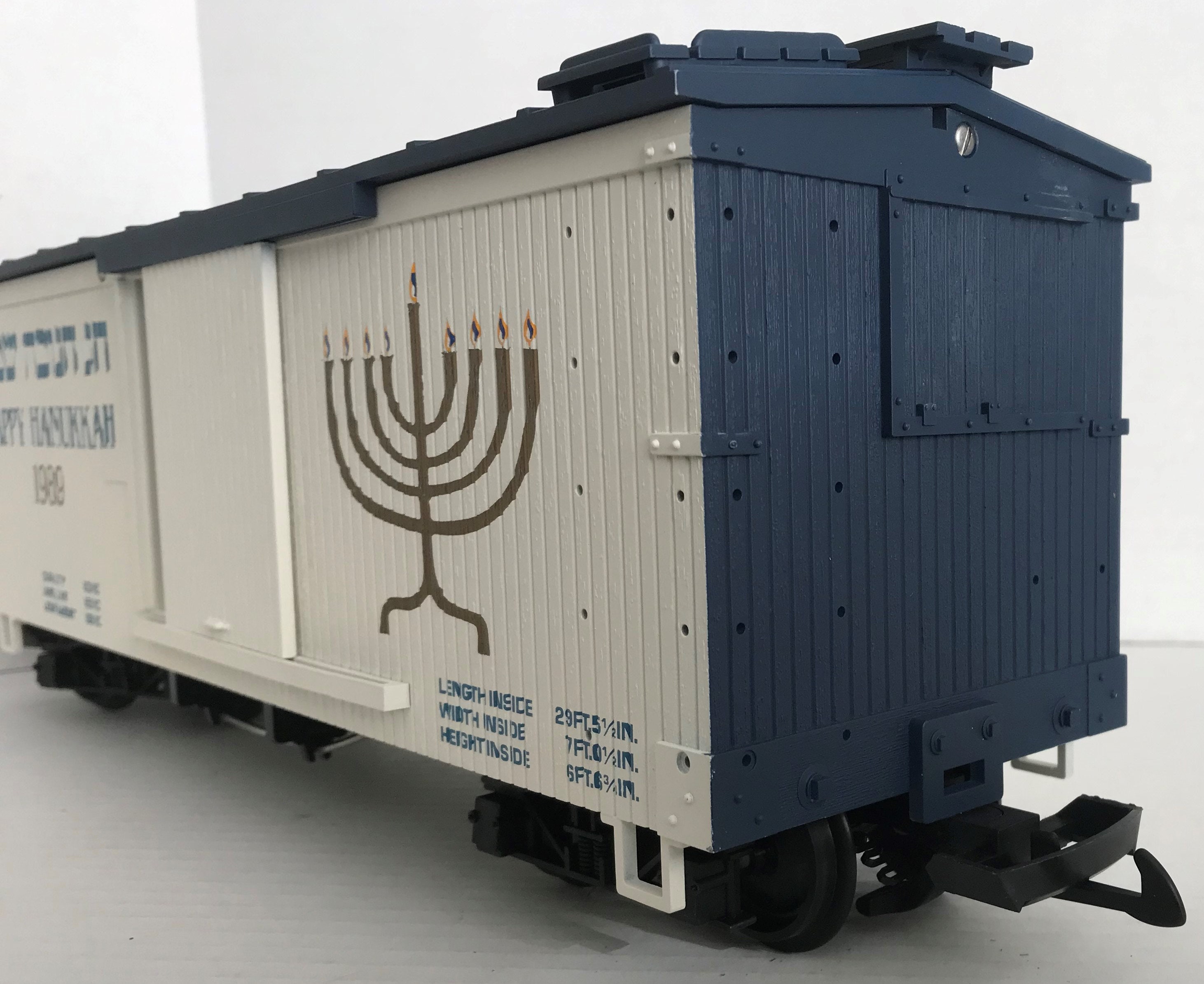 RO Trains G Scale Boxcar 1989 Happy Hanukkah Made in the - Etsy
