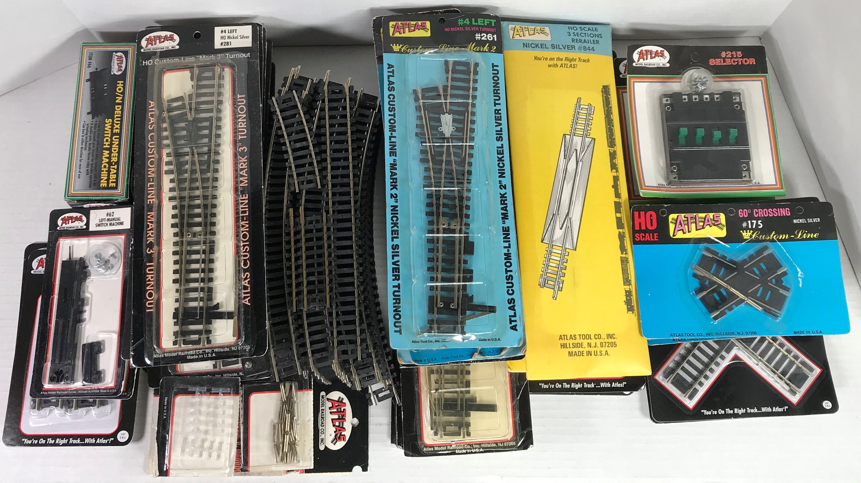 Large Lot, Atlas, HO Scale, Track and Switches, Nickel Silver Rail ...
