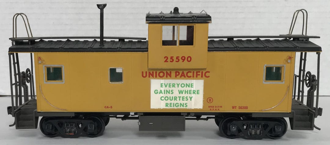 Atlas, O Scale, 2-rail, Wide/extended Vision Caboose, Union Pacific ...