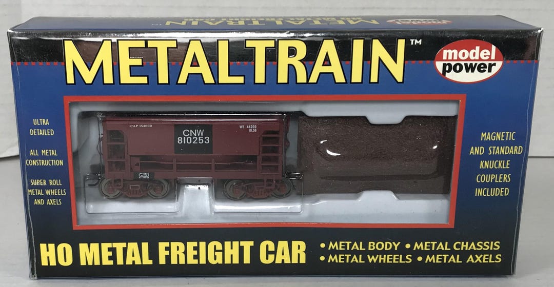 Model Power, Metal, HO Scale, Ore Car W/ Load, Chicago & North Western ...