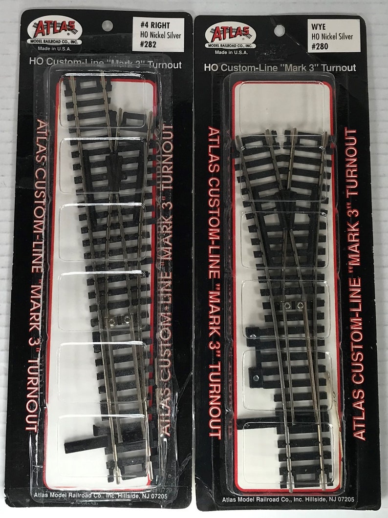 Large Lot, Atlas, HO Scale, Track and Switches, Nickel Silver Rail ...