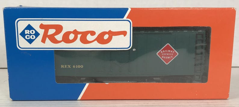 ROCO, HO Scale, Track Cleaning Box Car, Railway Express Agency, REX ...