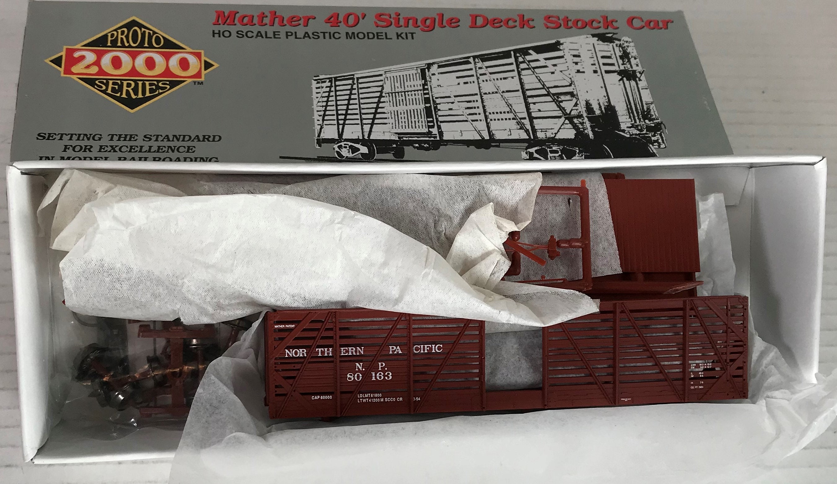 Proto 2000, HO Scale, Stock Car Kit, Northern Pacific, NP #80163 ...