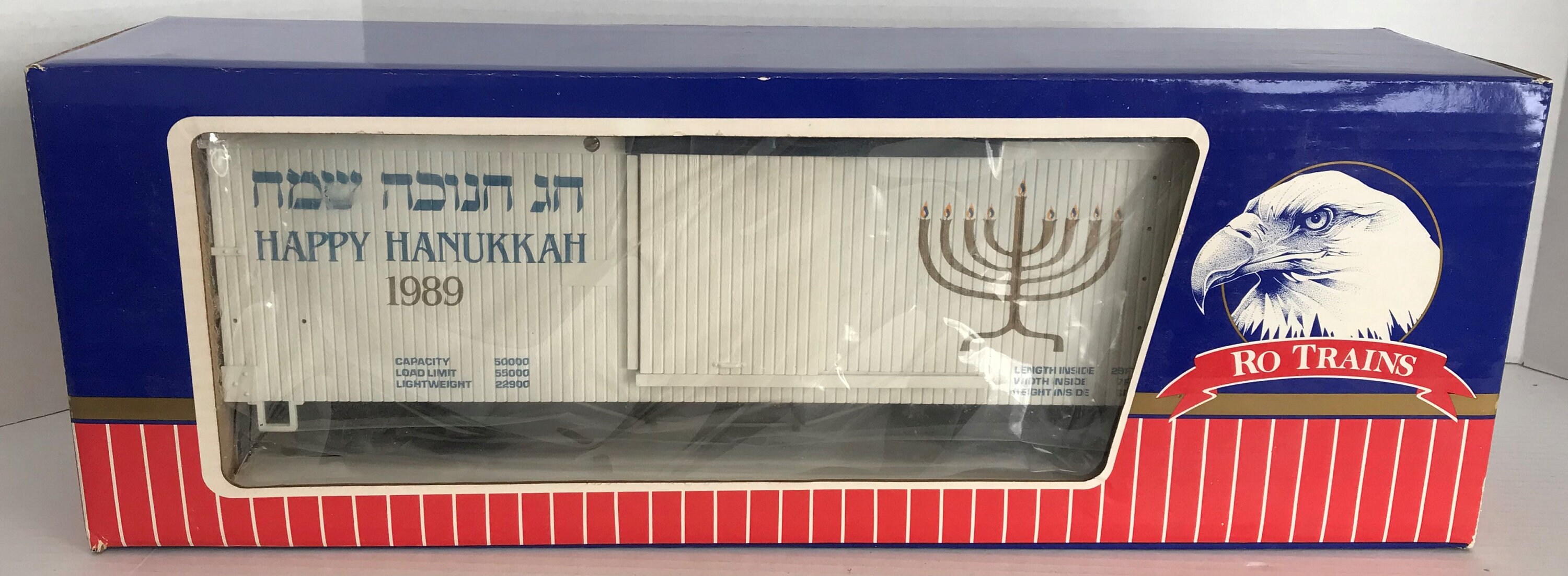 RO Trains, G Scale, Boxcar, #1989, Happy Hanukkah, Made in the USA - Etsy