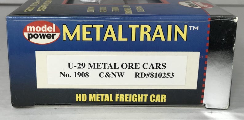 Model Power, Metal, HO Scale, Ore Car W/ Load, Chicago & North Western ...