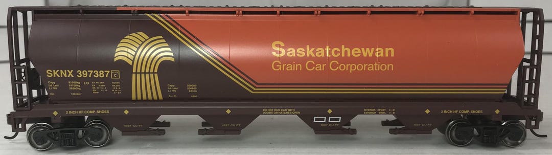 Bachmann Silver Series, HO Scale, Cylindrical Hopper, Saskatchewan ...