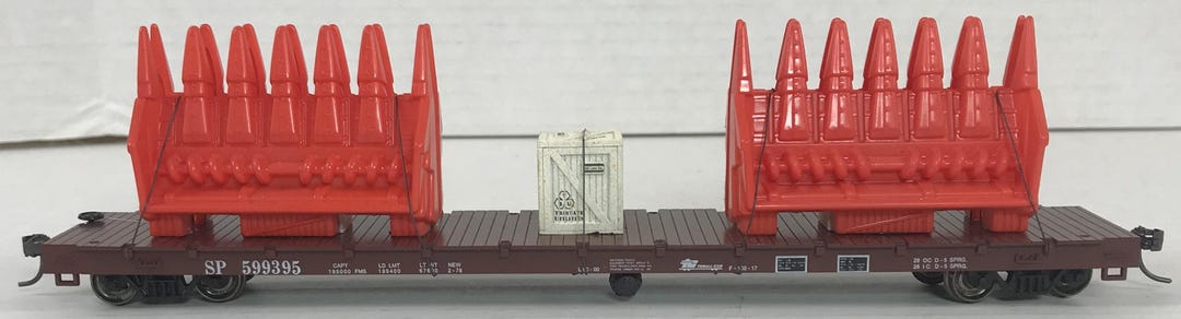 Roundhouse, HO Scale, Flat W/load, Southern Pacific, SP #599395, Custom ...