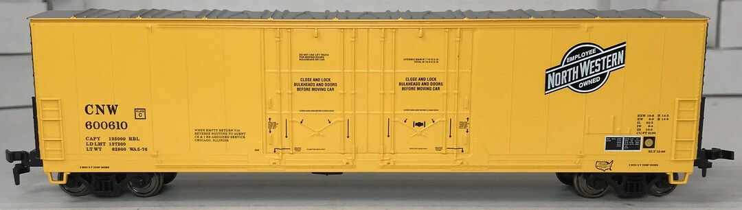 Atlas, HO Scale, Box Car, CNW #600610, Chicago & North Western - Etsy
