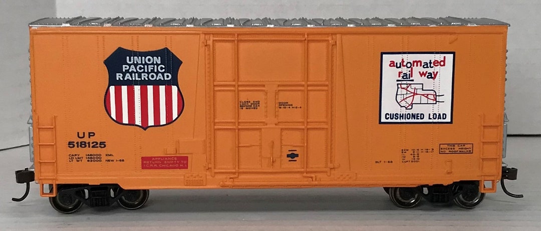 HO Scale, 40' Hi-cube Boxcar, Union Pacific, UP #518125, Original Box ...