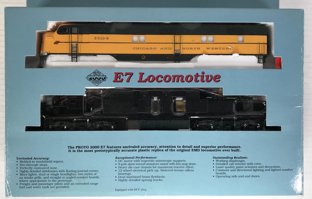 Life-like, Proto 2000, HO Scale, E7, Chicago North Western C&NW, 5010-B ...