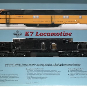 Life-like, Proto 2000, HO Scale, E7, Chicago North Western C&NW, 5010-B ...