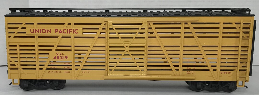 O Scale, 2-rail, Stock Car, Union Pacific, Oregon Short Line, OSL ...