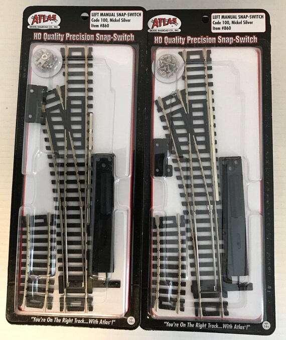 Atlas HO Scale Left Manual Snap-switch Code 100 Nickel - Etsy