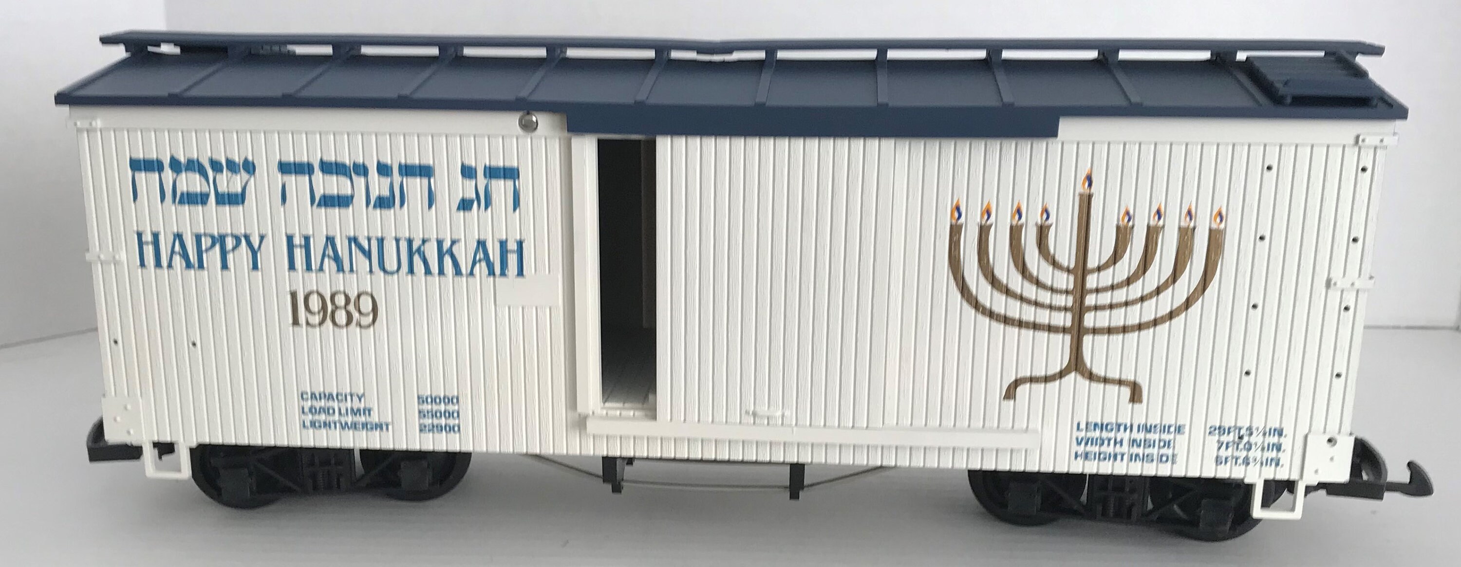 RO Trains, G Scale, Boxcar, #1989, Happy Hanukkah, Made in the USA - Etsy