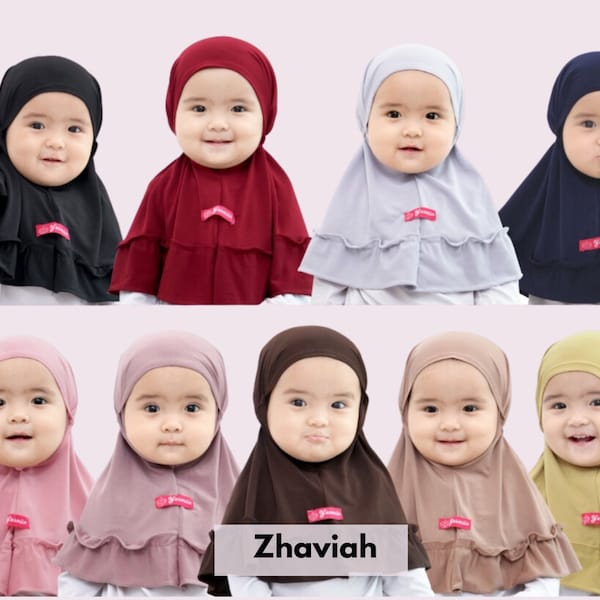 Muslim Baby Hijab, Little Baby Girl Hijab for 0-3 Years, Islamic Dress ...