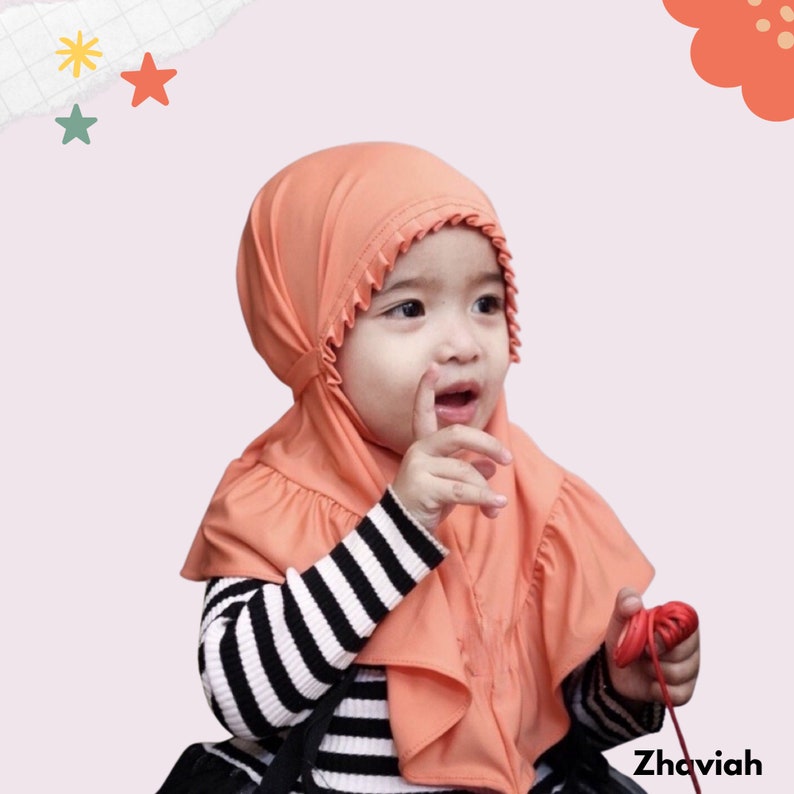 Hijab for Baby, Islamic Baby Girl Hijab, Toddler Hijab for 2-7 Years ...