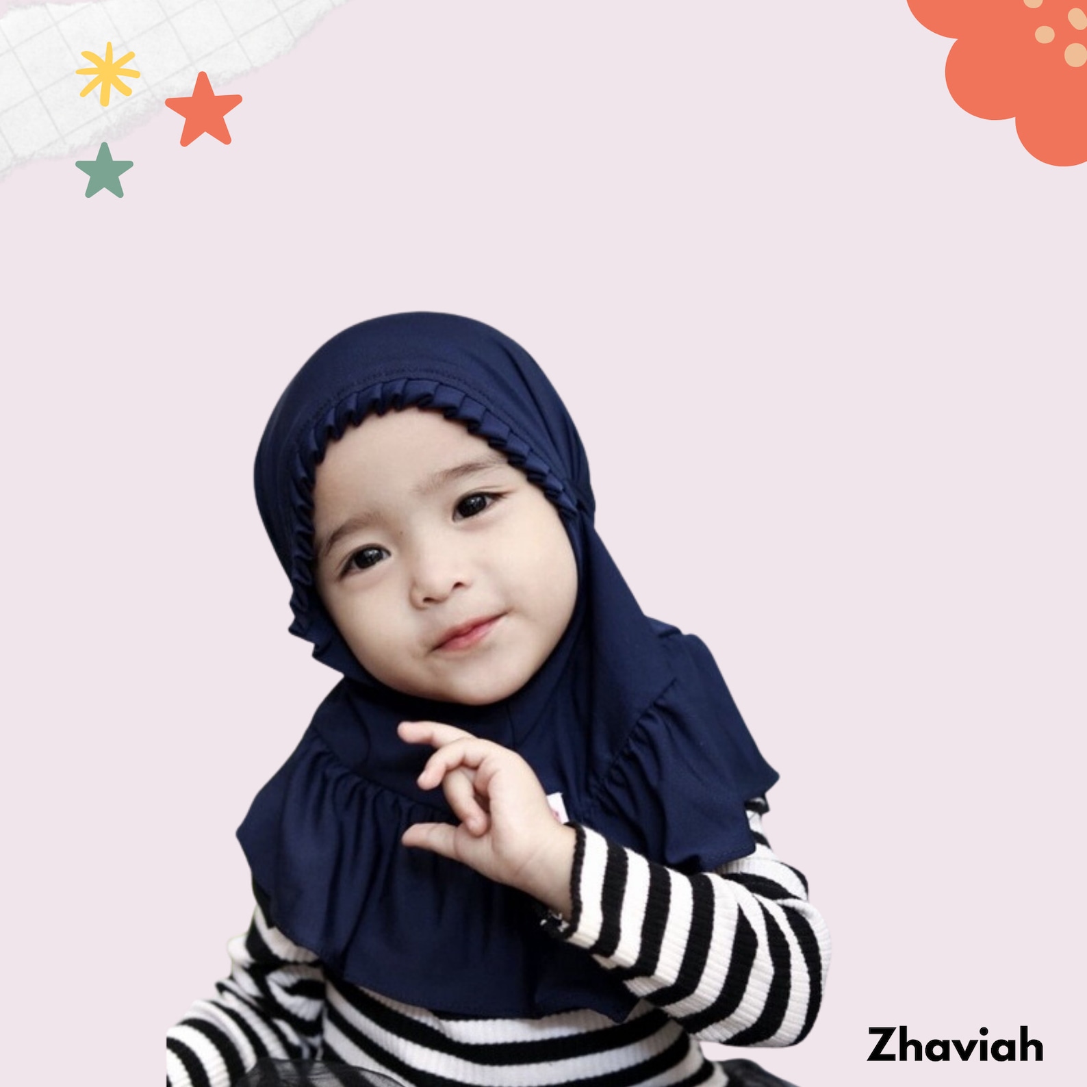 Hijab for Baby, Islamic Baby Girl Hijab, Toddler Hijab for 2-7 Years ...