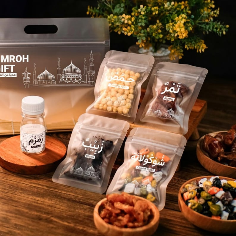 Hajj and Umrah Gift Set Favor, Hajj Souvenir Bag for Family and Friends ...