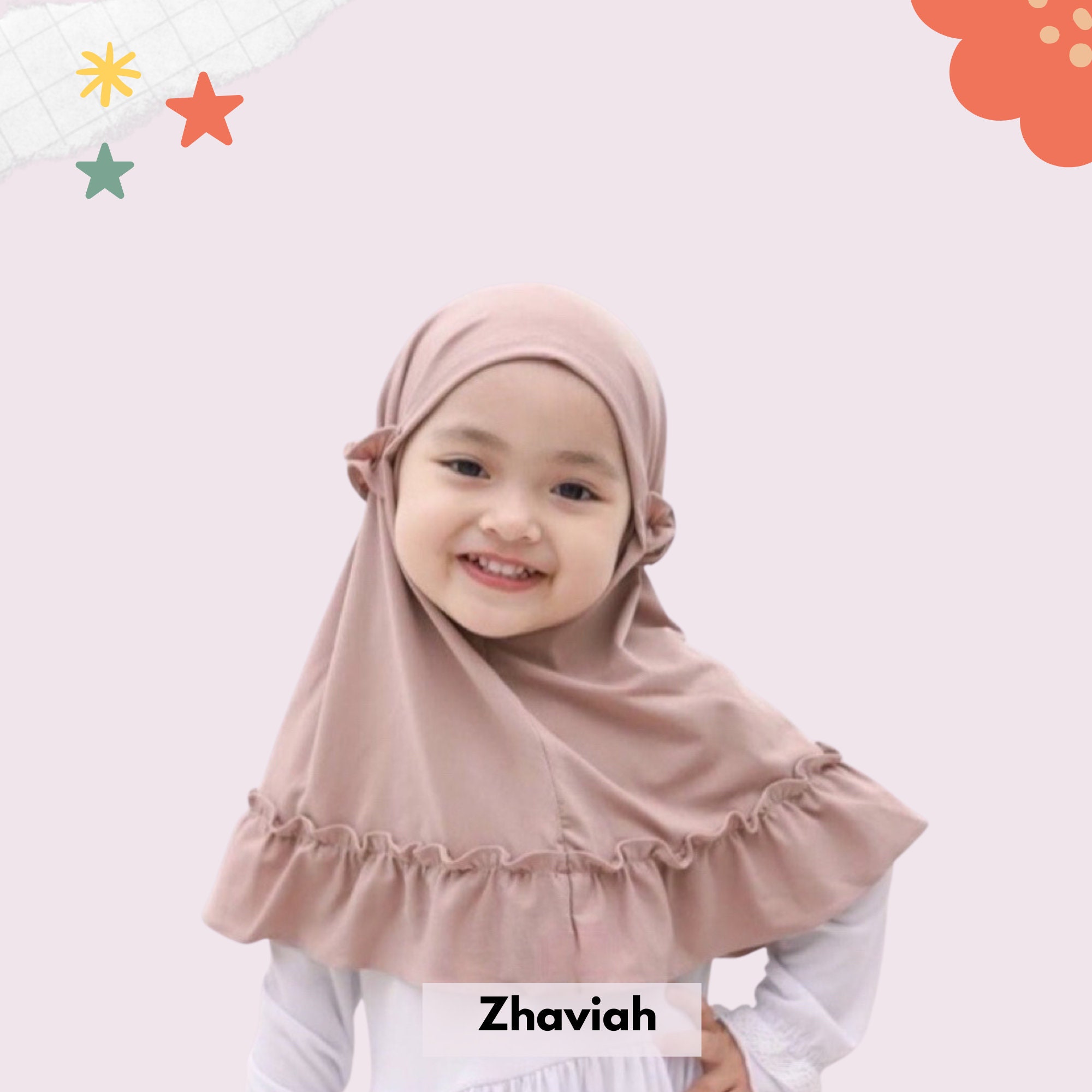 Muslim Baby Hijab, Little Baby Girl Hijab for 0-3 Years, Islamic Dress ...