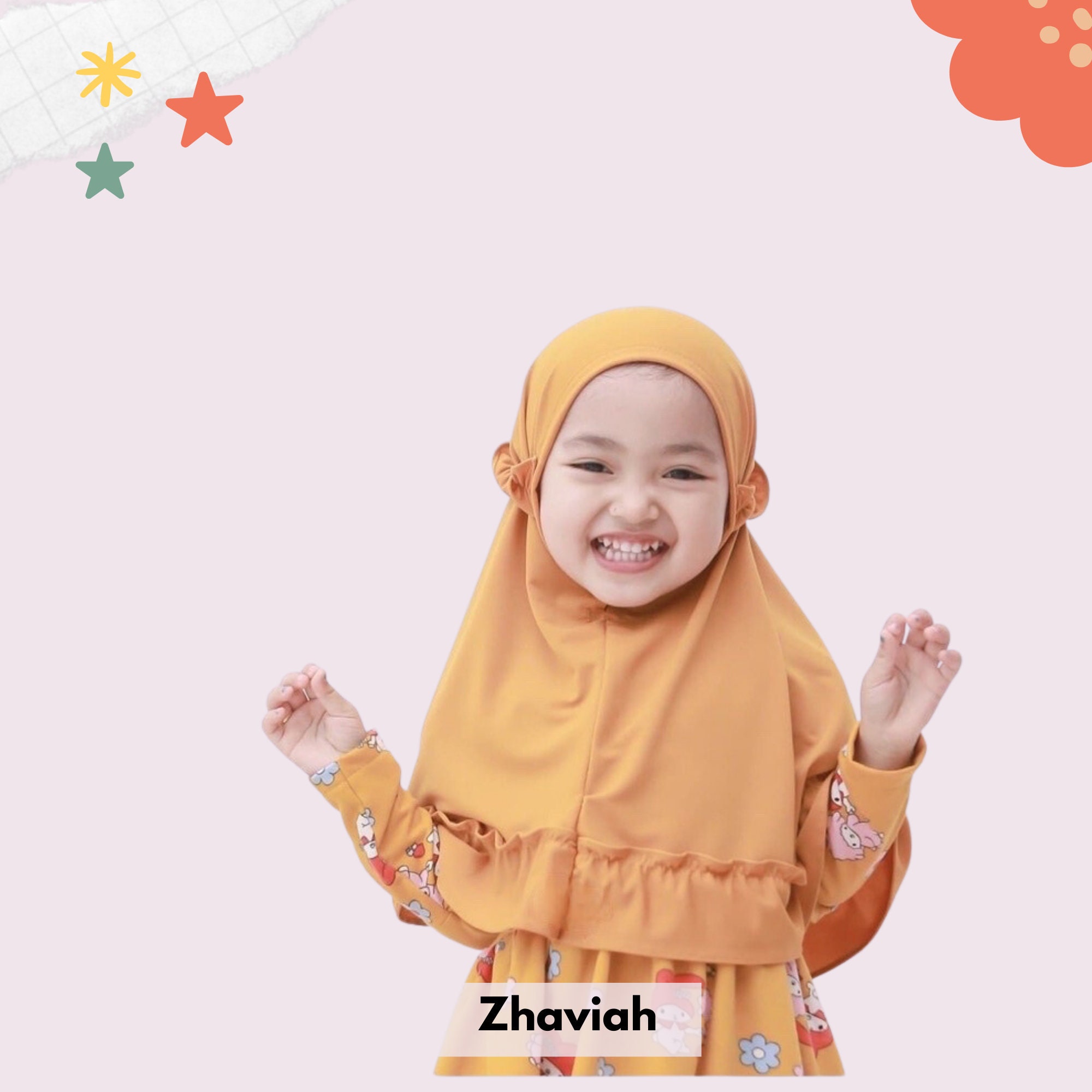 Muslim Baby Hijab, Little Baby Girl Hijab for 0-3 Years, Islamic Dress ...