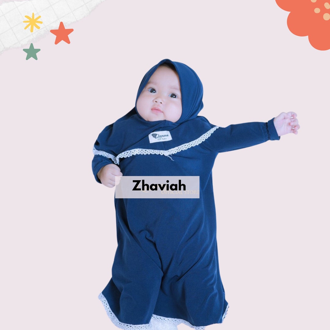 Muslim Baby Girl Dress and Hijab Set for 0 Months - 24 and 36 Months ...