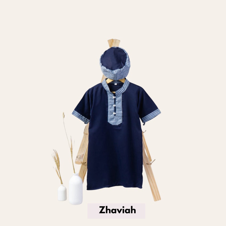 Muslim Baby Boy Thobe Set With Prayer Caps for 0 Months-4 Years Old ...