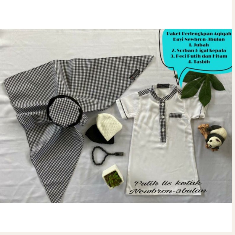 Muslim Baby Boy Thobe Set With Prayer Caps for 0 Months-4 Years Old ...