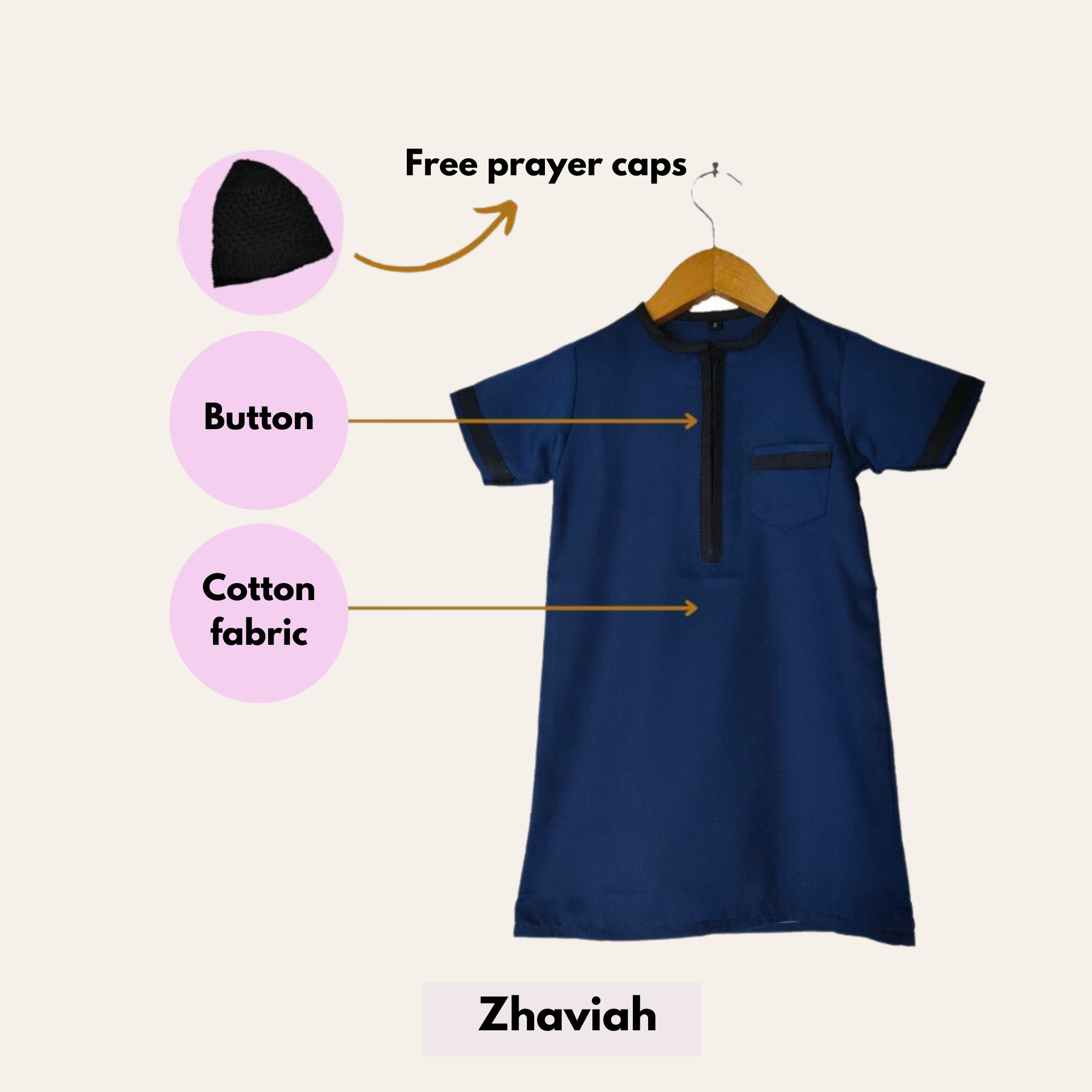 Cotton Muslim Baby Boy Thobe Set With Prayer Cap: Eid Aqiqah Outfit - Etsy