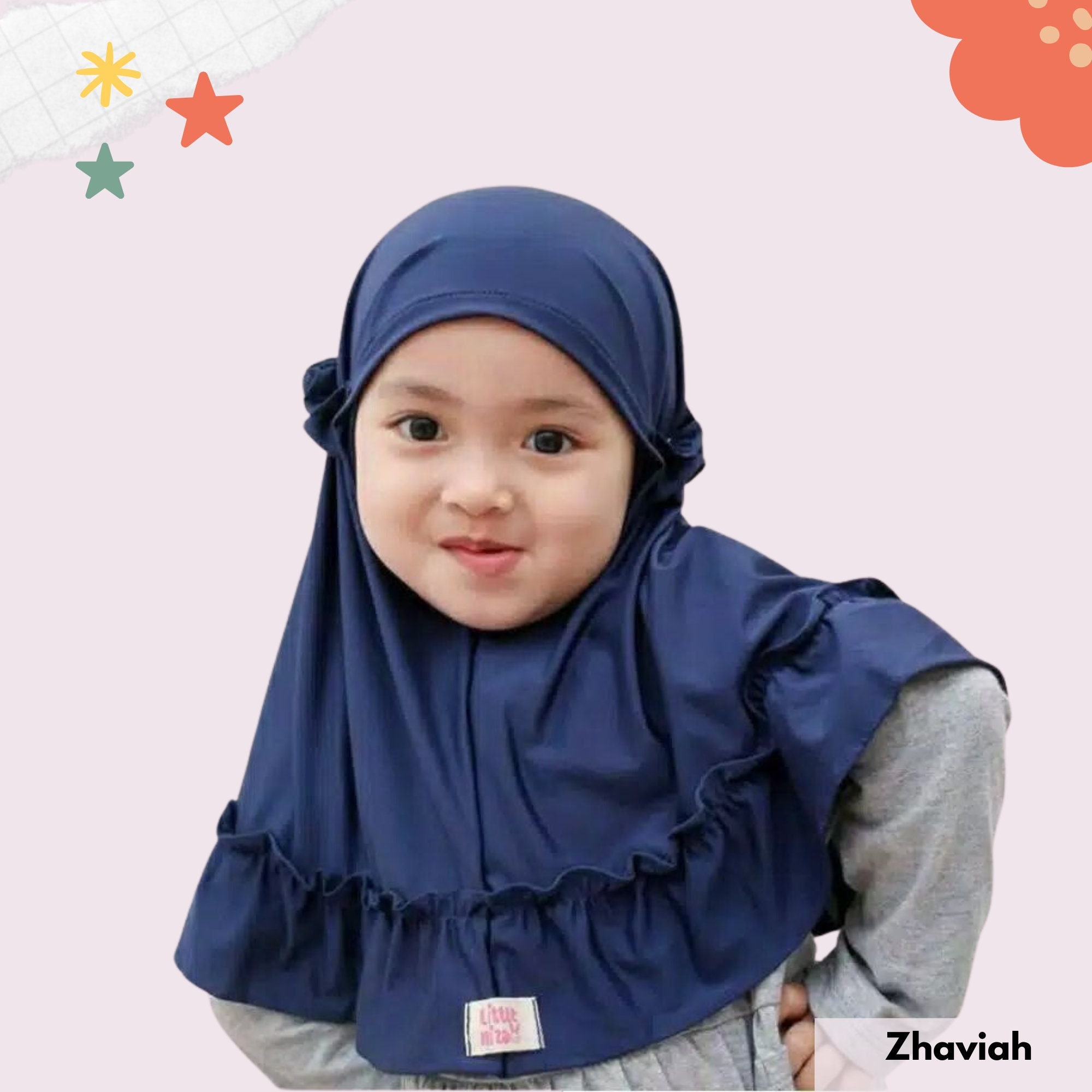 Muslim Baby Hijab, Little Baby Girl Hijab for 0-3 Years, Islamic Dress ...