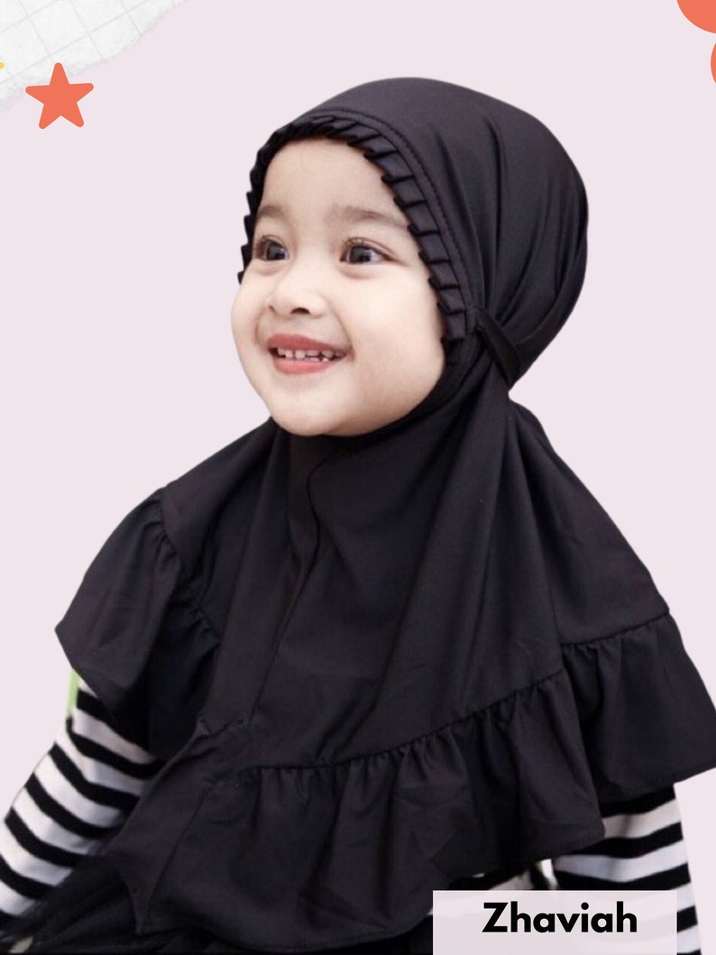 Hijab for Baby, Islamic Baby Girl Hijab, Toddler Hijab for 2-7 Years ...