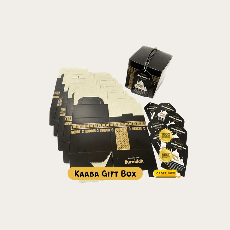 Kaaba Box for Hajj Gift, Islamic Party Gift, Baby Shower Candy Box for ...