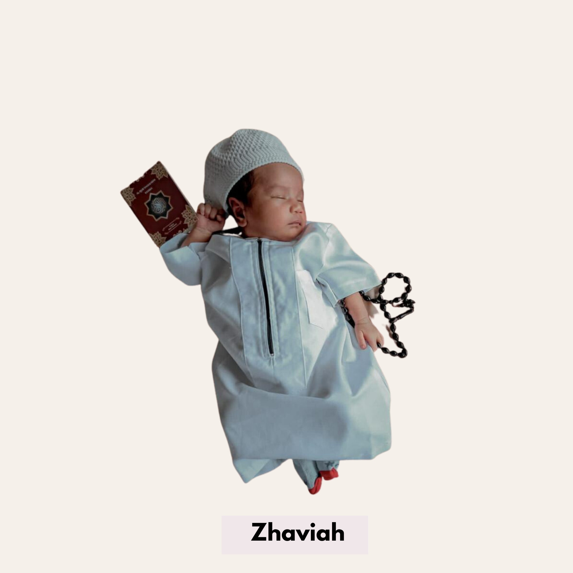 Muslim Baby Boy Thobe Set With Prayer Caps for 0 Months-2 Years Old ...