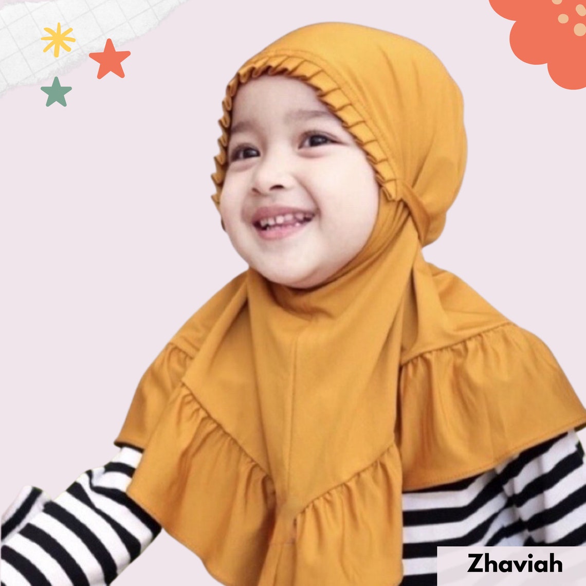 Hijab for Baby Islamic Baby Girl Hijab Toddler Hijab for 2-7 - Etsy