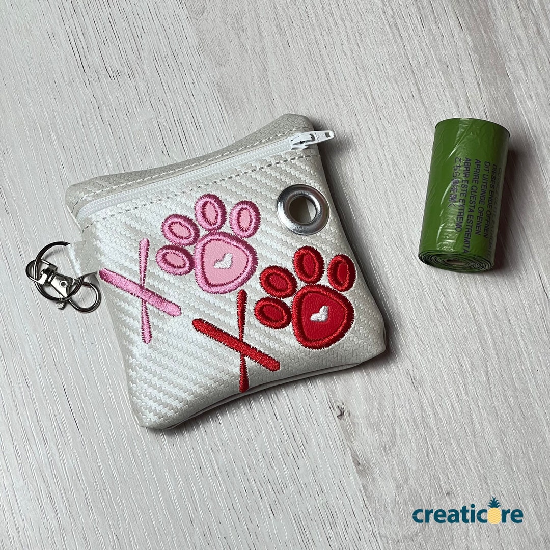 Paw Print Bag, Poo Bag Waste Holder, Dog Walking Accessories, Dog Gifts ...