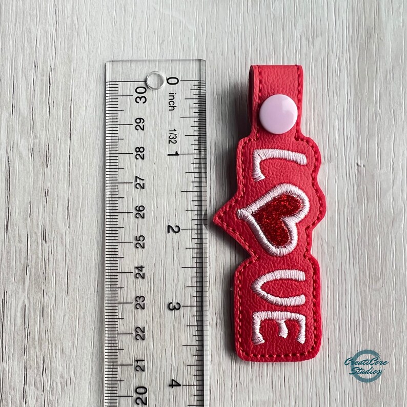 Love Keychain Love Word Art Lovecore Accessories Embroidered Keyfob love-keychain-love-word-art-lovecore-accessories-embroidered-keyfob