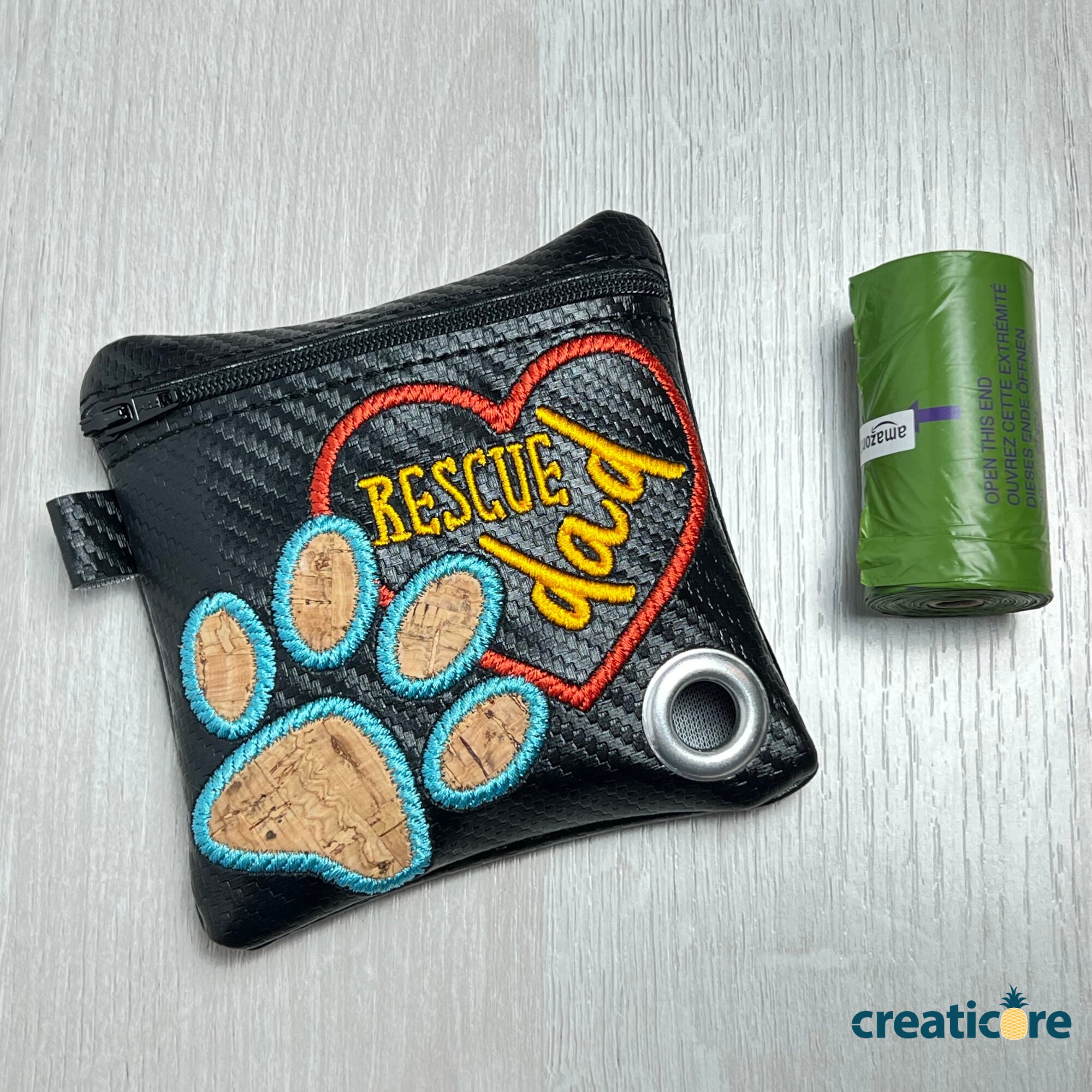 Paw Print Poop Bag Dispenser Rescue Dog Mom Gift Dog Poo Bag - Etsy