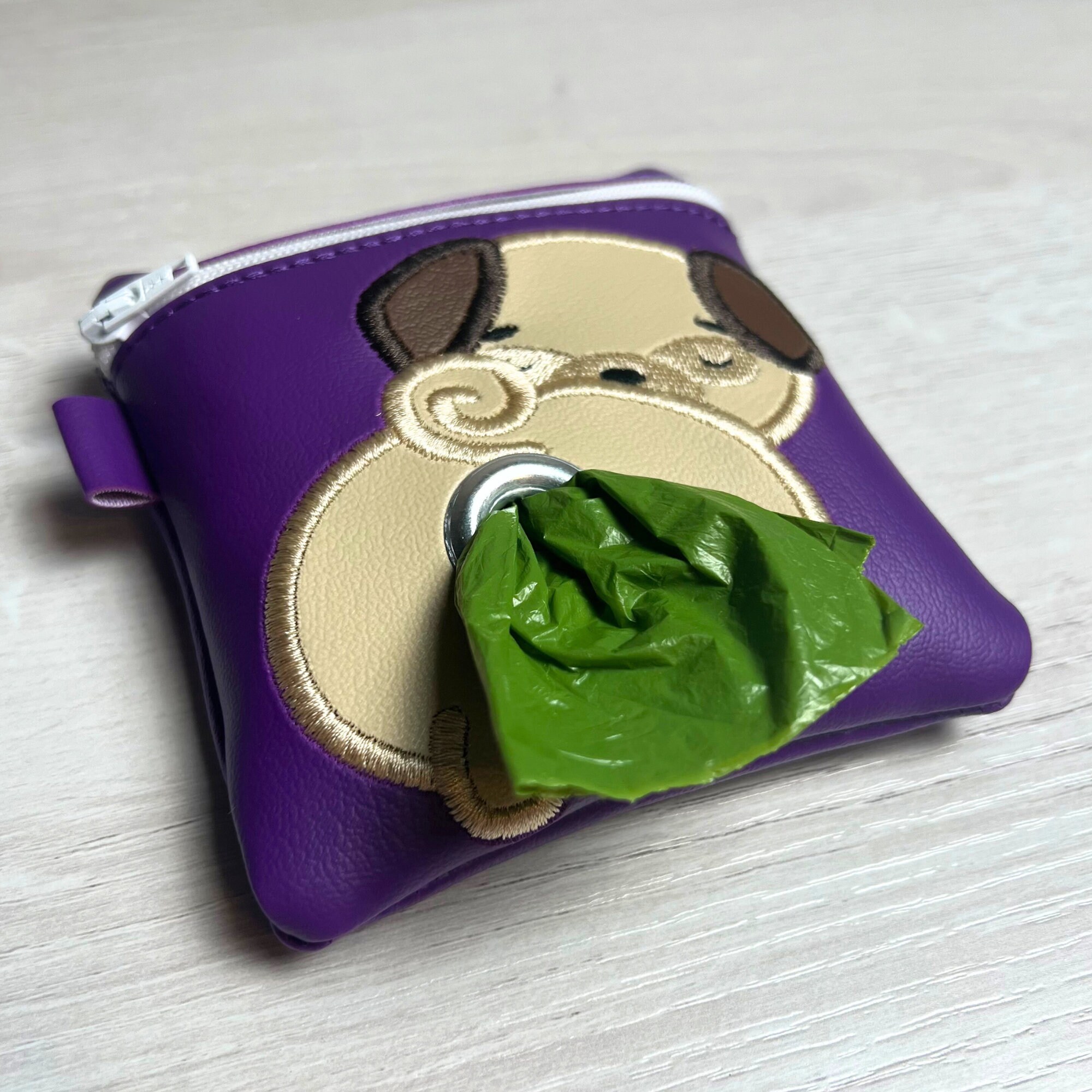 Pug Dog Butt Poop Bag Holder for Leash, Christmas Gift for Dog Lover ...