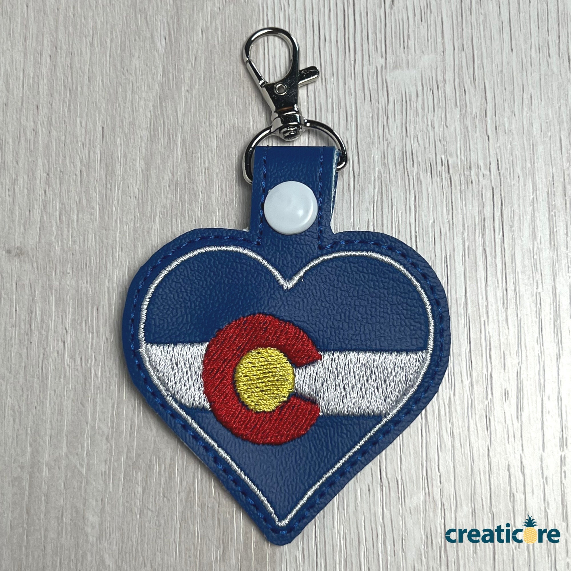 Colorado Keychain, State Flag, Colorado Heart, Colorado Souvenir, New ...