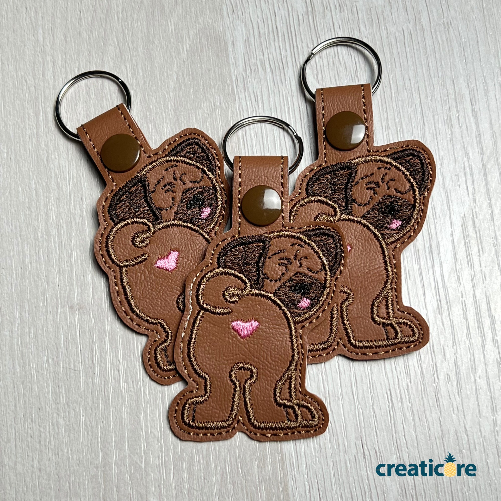 Pug Butt Pug Keychain for Women Funny Dog Gifts for Owners - Etsy